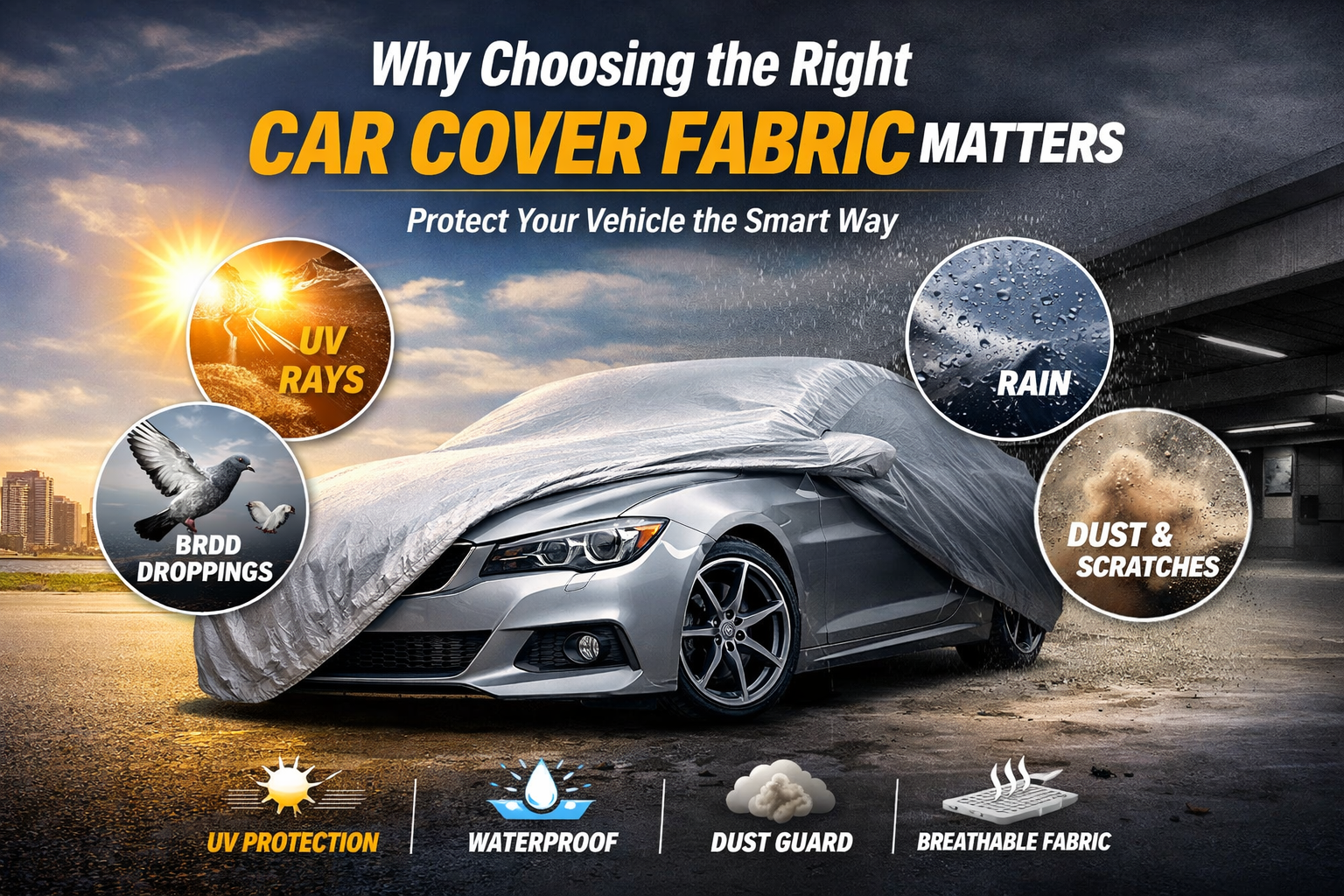 How to Choose the Right Car Cover: Fabric Types & What Suits Your ...